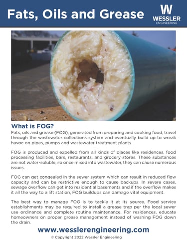 Fats, Oils & Grease (One-Pager)